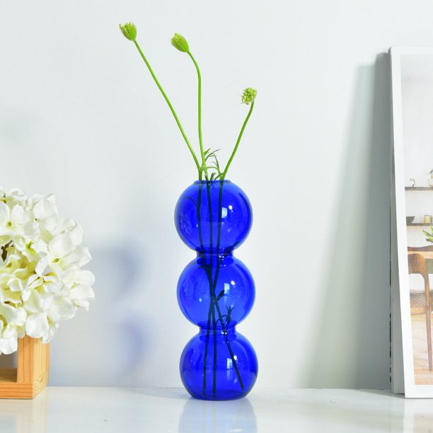 Simple Bubble Vase Hydroponic Spherical Glass Vase Transparent Color ...