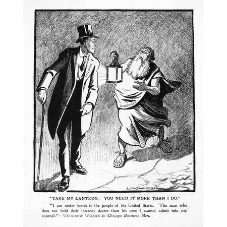Wilson Cartoon, 1913. /Ncartoon Featuring President Woodrow Wilson By ...