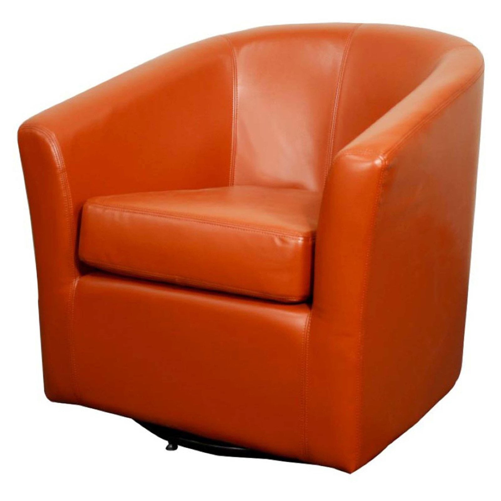 Hayden Swivel Bonded Leather Tub Chair, Multiple Colors - Walmart.com