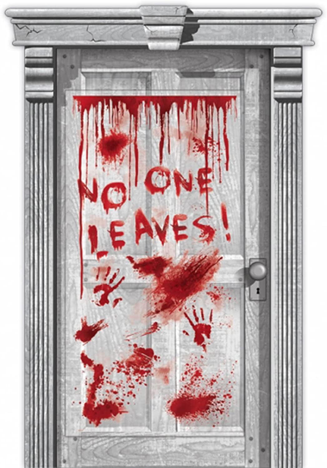 Asylum Dripping Blood Door Cover Halloween Party Decorations - Walmart.com