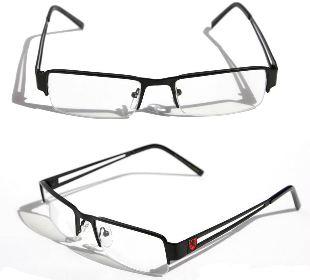 V.W.E. Rectangular Metal Half Rimless Reading Glasses for Men - Walmart.com