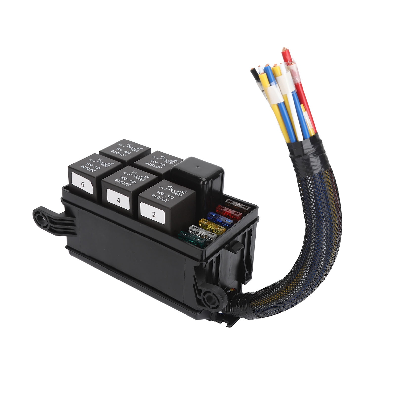 Kit De Caja De Relés Y Fusibles De 12 V, 6 Relés De 4 Pines Para Estilo ...