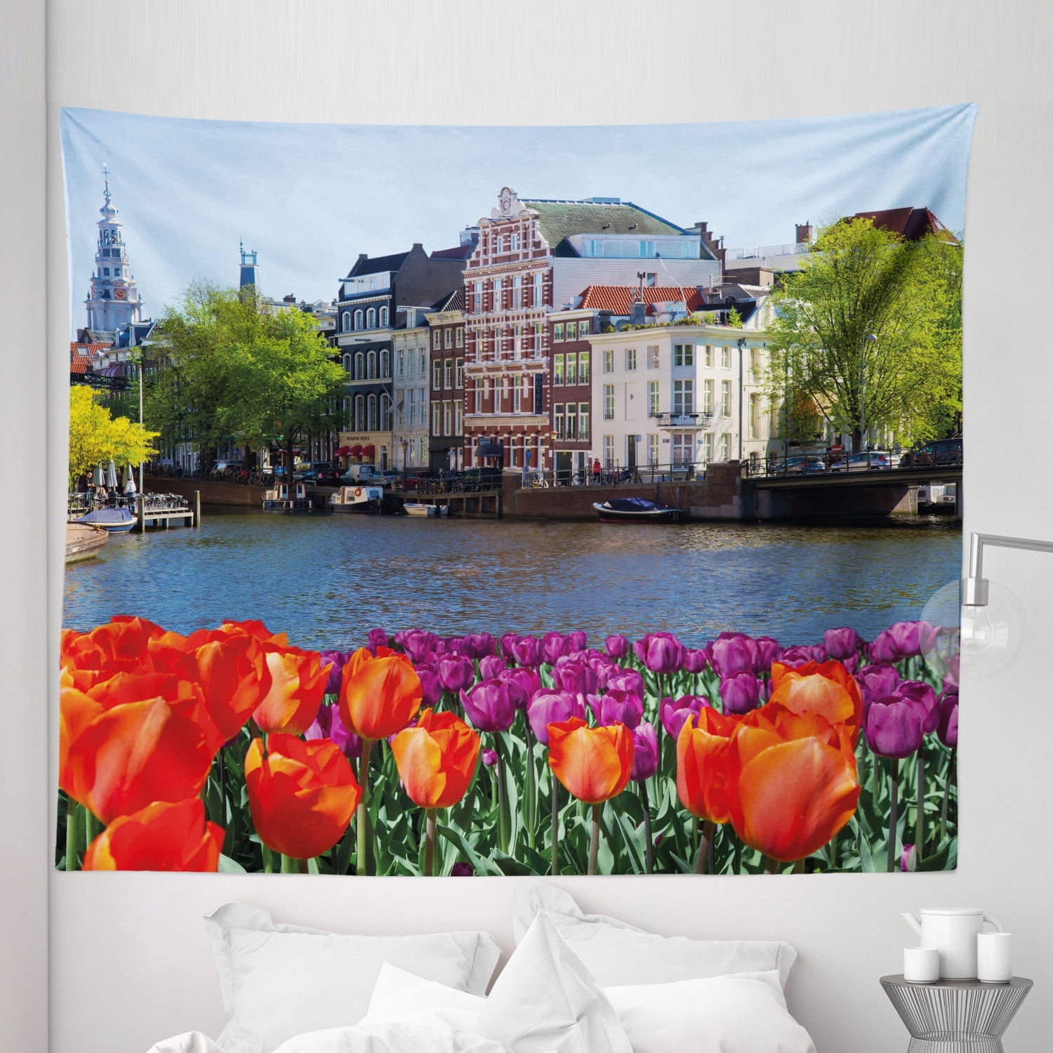 European Tapestry, European City Holland Amsterdam Scenery of Old ...