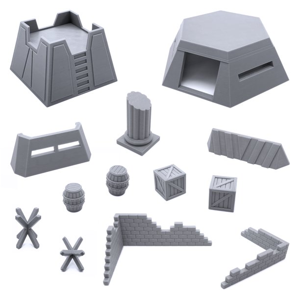 Scenery Bundle, Terrain Scenery for Tabletop 28mm Miniatures Wargame ...