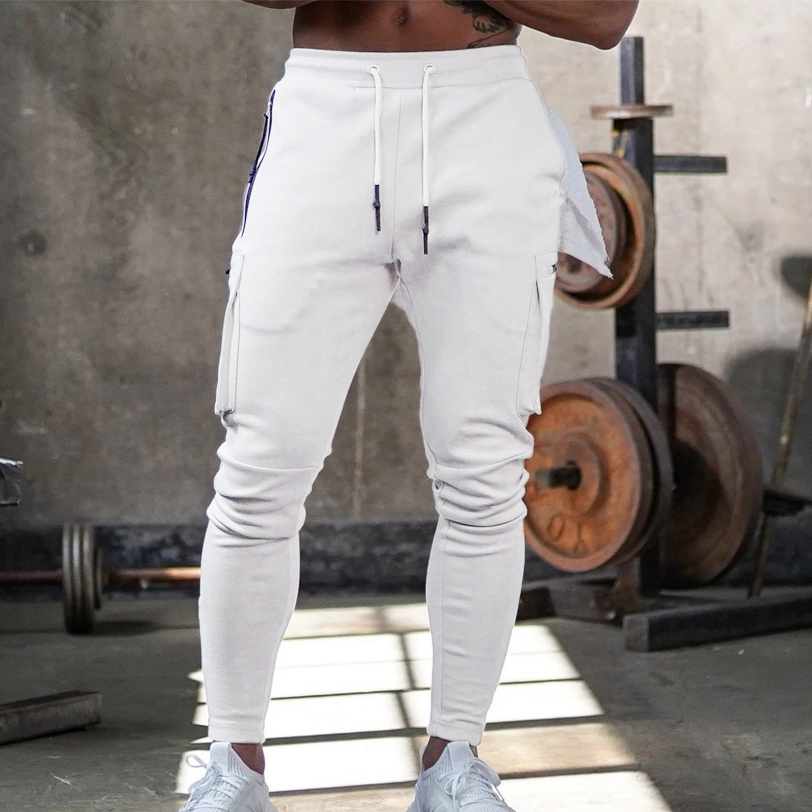 Pedort Cargo Pants for Men Stretch Waist Work Wear Combat Safety ...