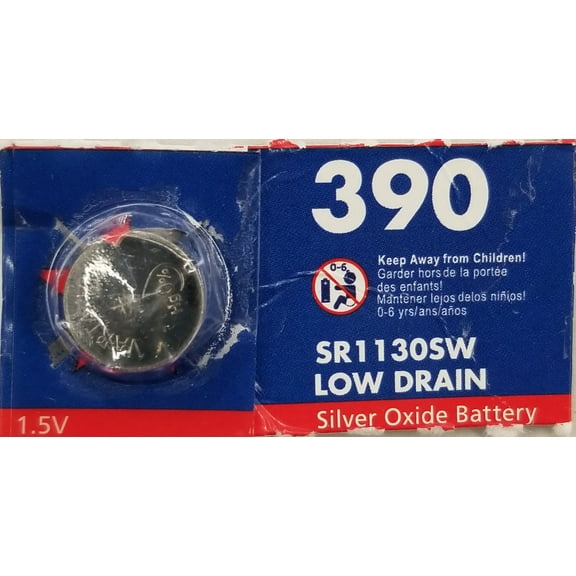 Energizer 390/389 - SR1130 Silver Oxide Button Battery 1.55V - 2 Pack ...