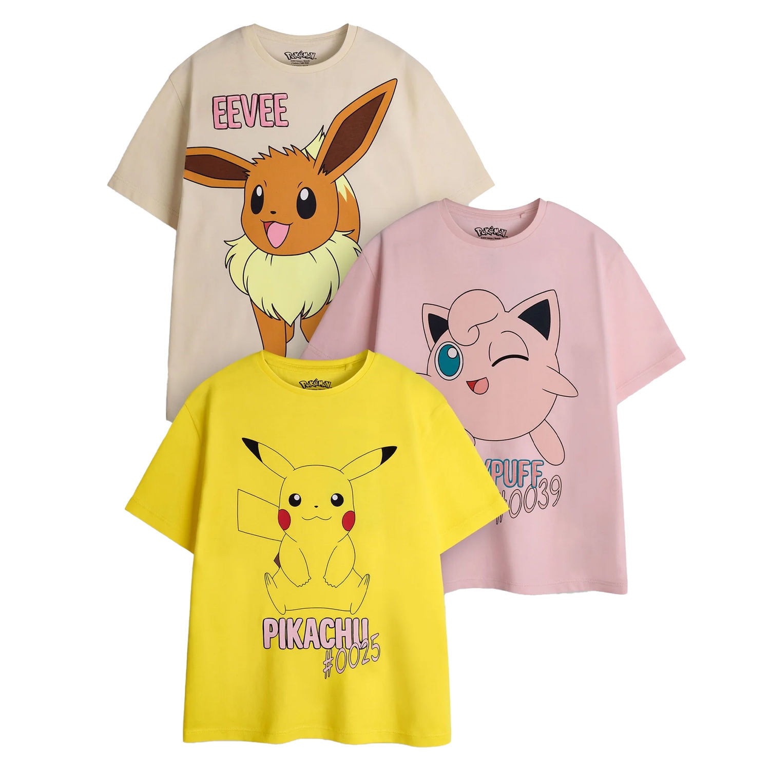 Click here for Pokémon Pokemon Girls Pikachu Eevee & Jigglypuff T... prices