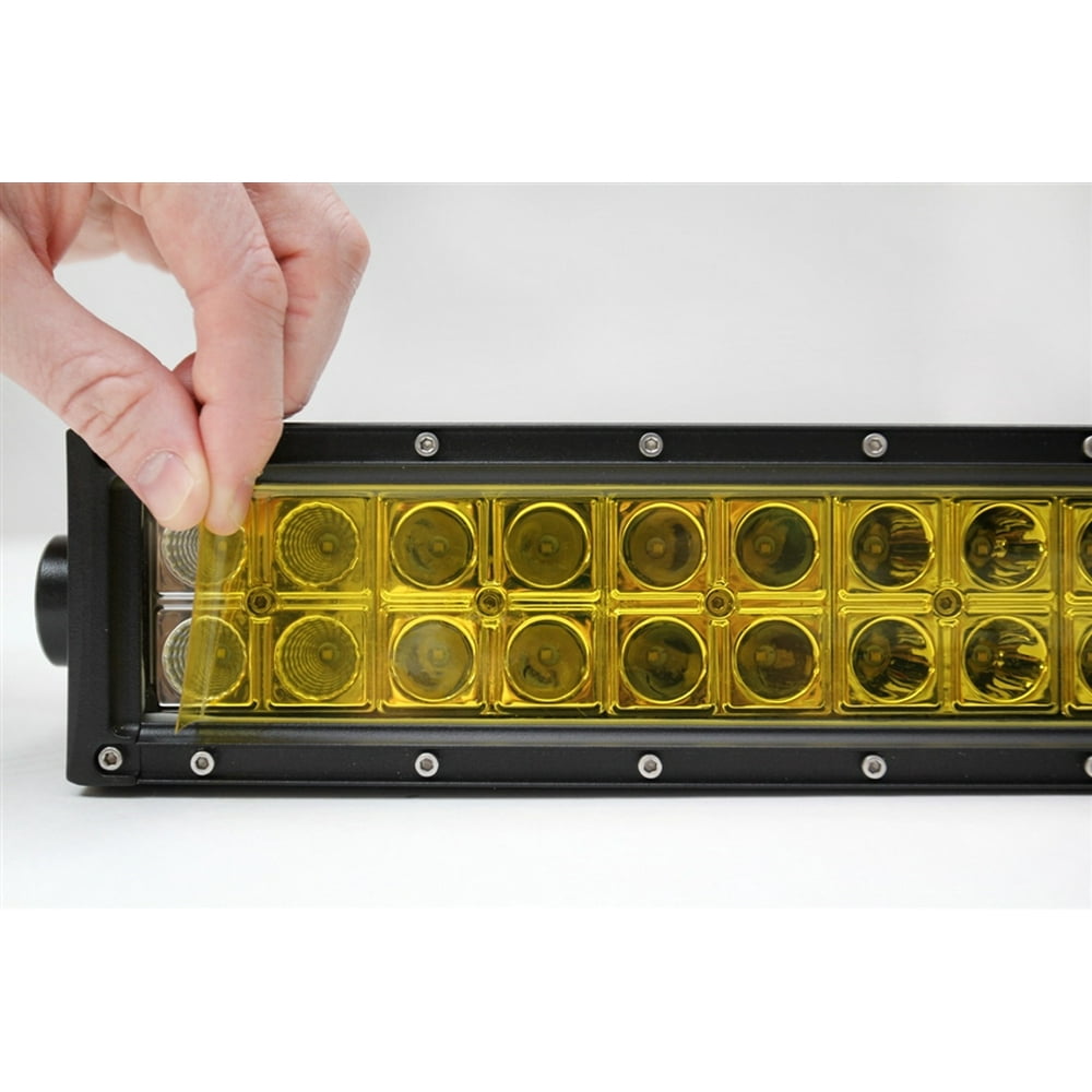 One 2" x 6" Yellow Universal LED Light Bar Film Cover - Walmart.com ...