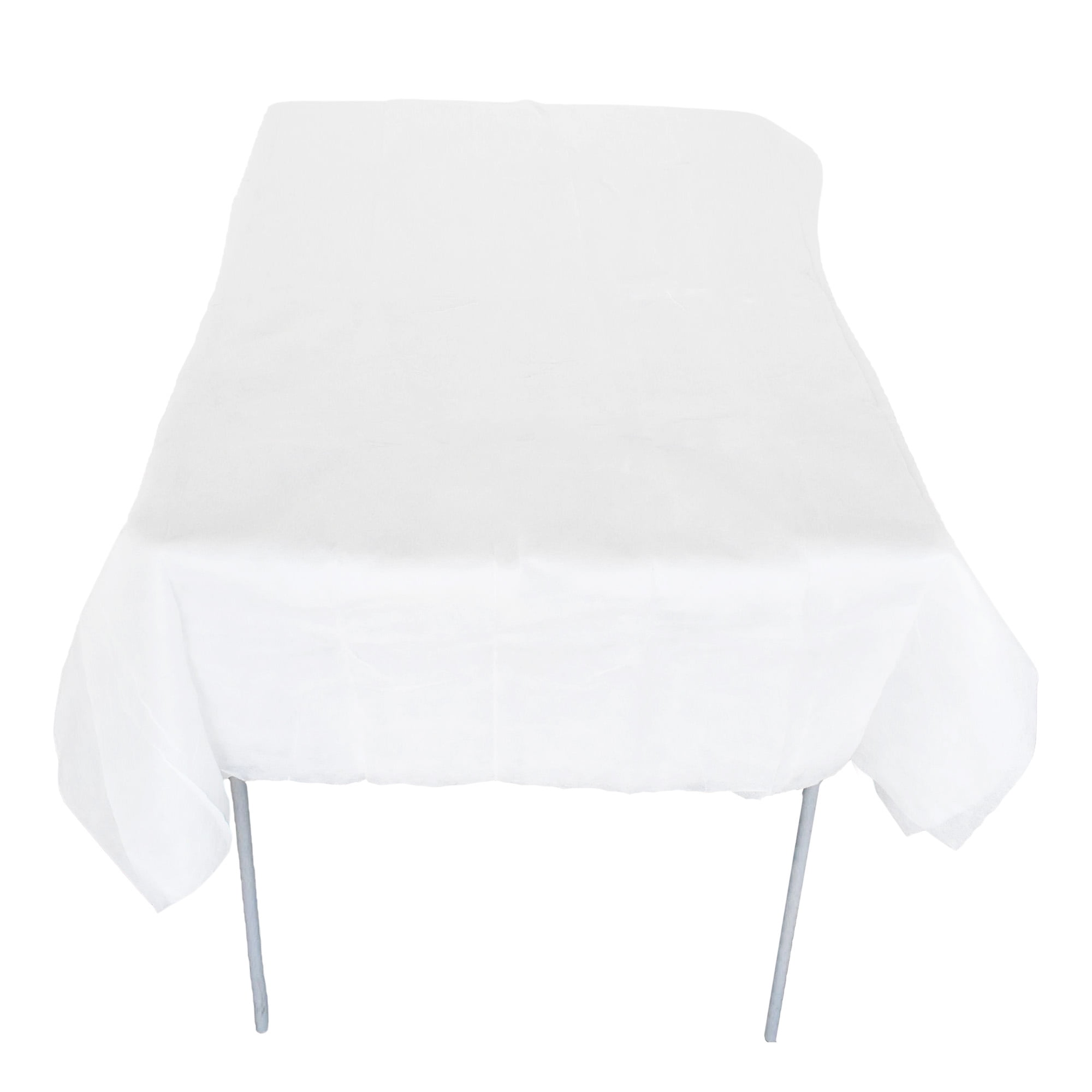 Rectangle Woven Table Cloth, 110-Inch x 56-Inch - White - Walmart.com