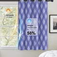 Blue and White Checkered Pattern Blackout Curtains,Triple Weaved Fabric ...
