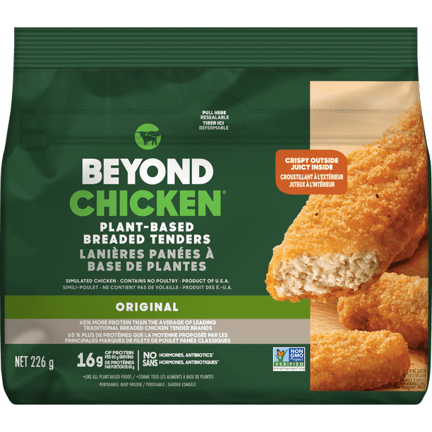 Beyond Meat Plant-Based Breaded Chicken Tenders, 226g, Beyond Meat ...