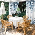 Blue Eucalyptus Leaves Outdoor Curtains 2 Panels Spring Summer ...