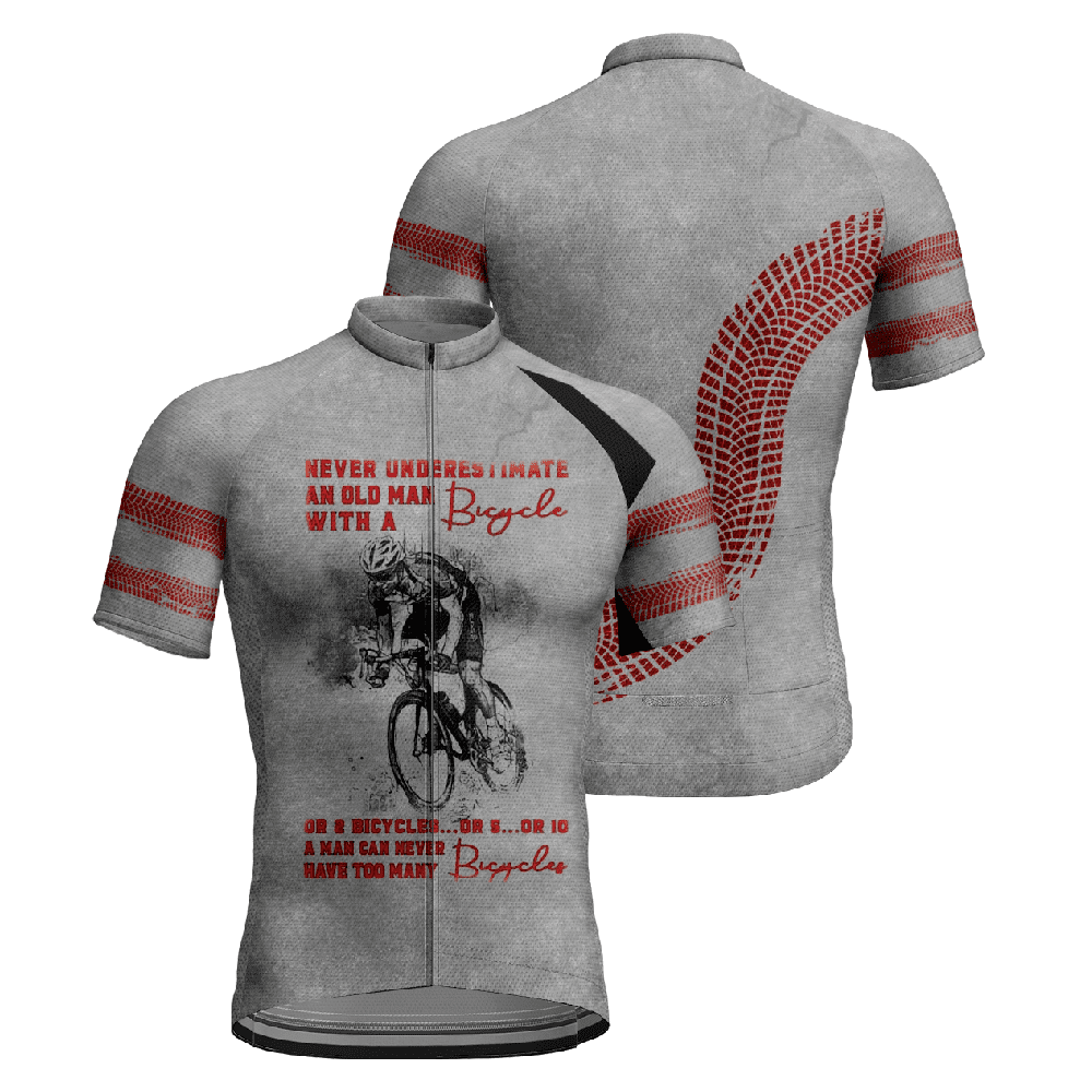 Unique Cycling Jersey for Men with 3 Rear Pockets Quick-Dry Cycling ...