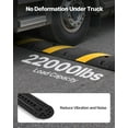 6FT Rubber Speed Hump, 2-Channel, 22000 lbs Load Capacity, with Cable ...