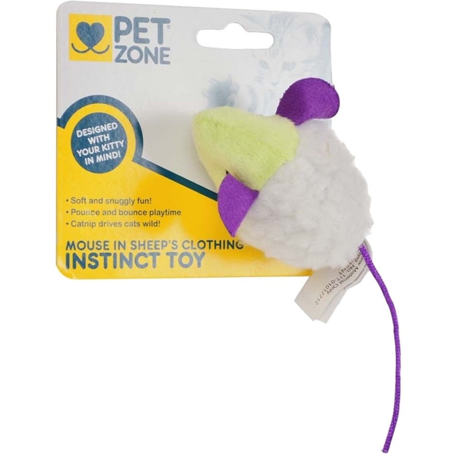 Pet Zone Mouse In Sheep's Clothing Instinct Cat Toy - Walmart.com