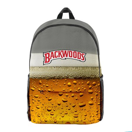 BACKWOODS beer 3D digital color printing campus student backpack ...
