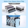 Adjustable Bookends Book Ends for Shelves, Metal Bookend for Heavy ...