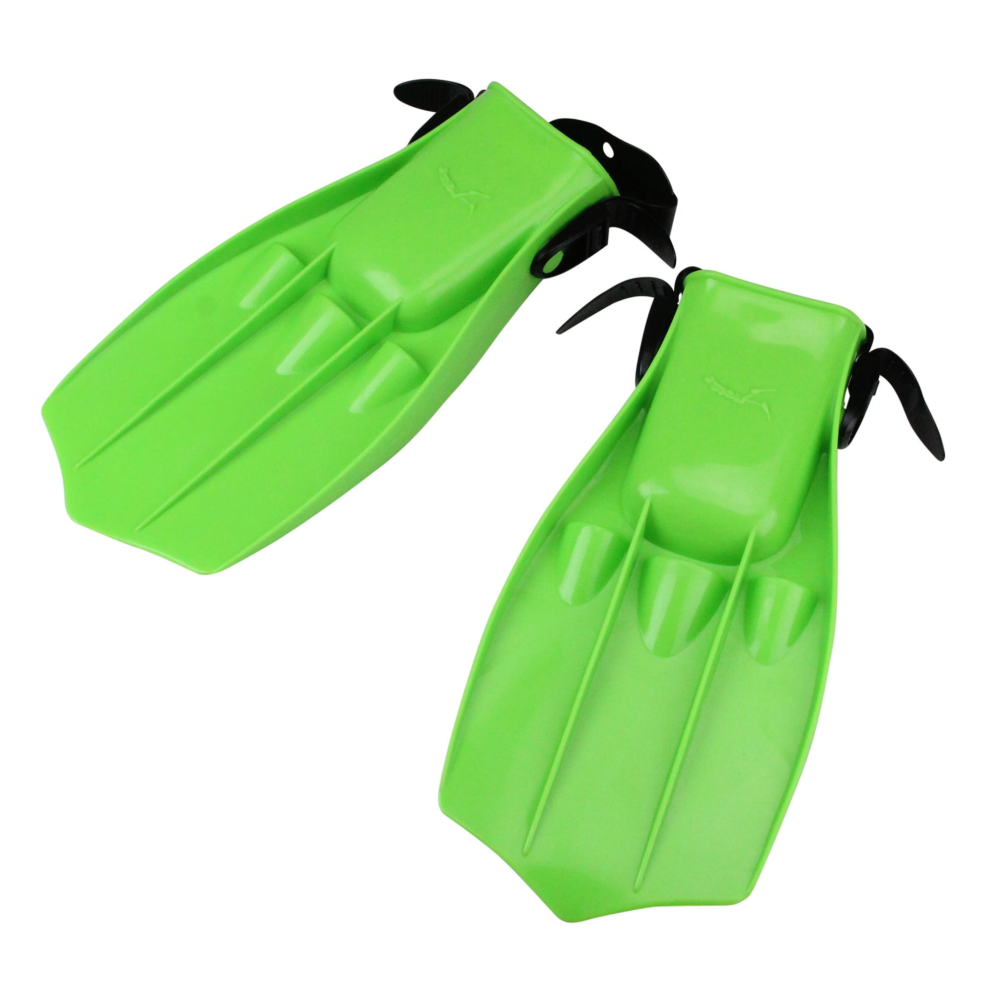 Florescent Green Dolphin Recreational Children's Swim Fins Size 5-7 ...