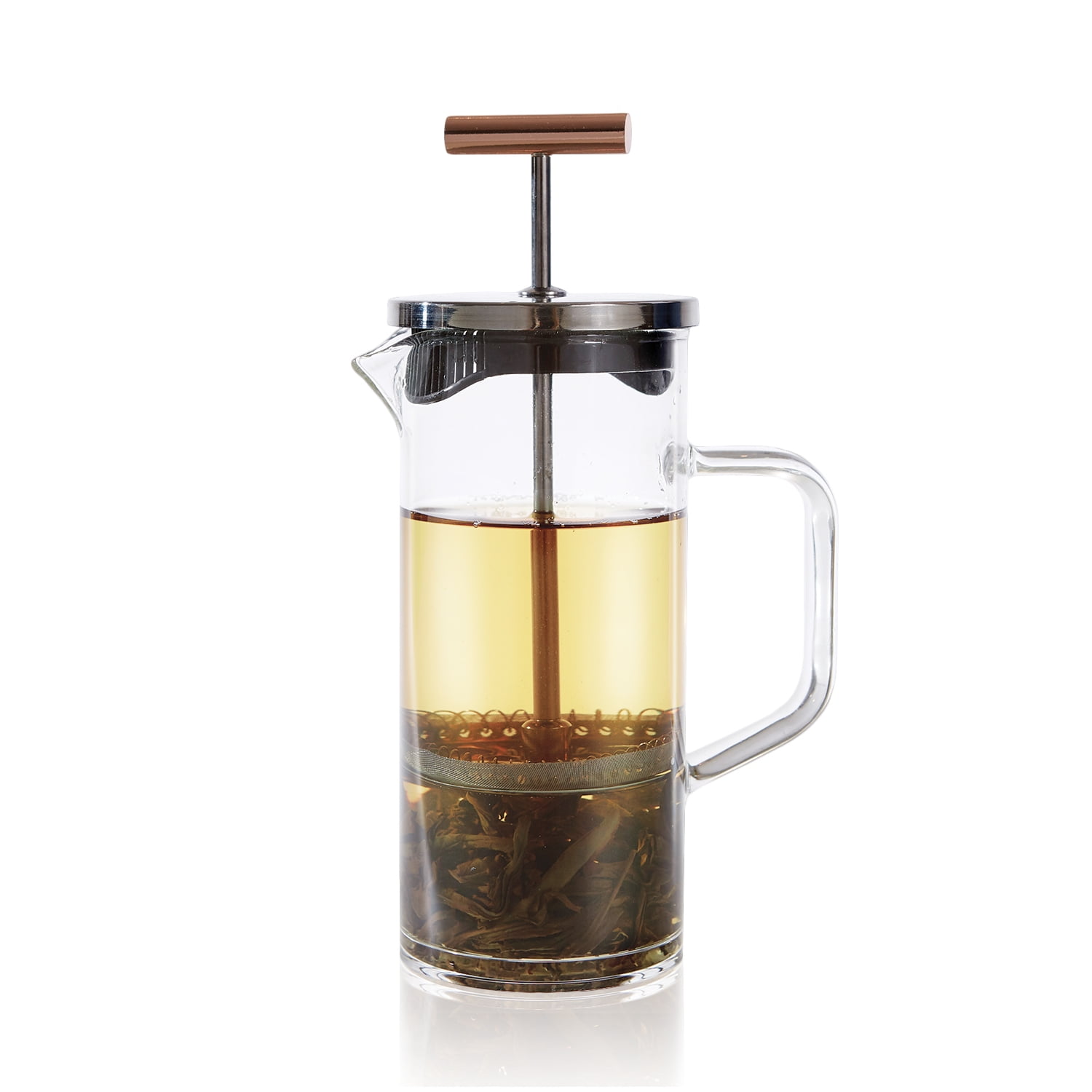 Teabloom Pekoe Tea Press with Copper Handle (1-2 Cups) - Walmart.com