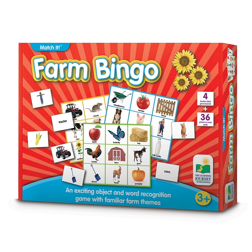 The Learning Journey Match It! Bingo, Farm - Walmart.com