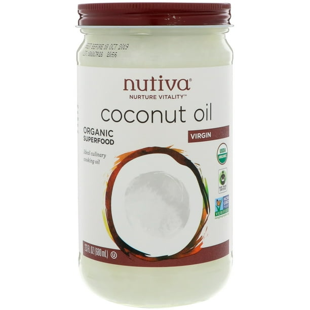 Nutiva Organic Virgin Coconut Oil, 23 Fl Oz - Walmart.com - Walmart.com