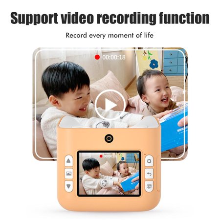 Kids Digital Camera Kid Selfie Cameras Thermal Photo Printer Selfie ...