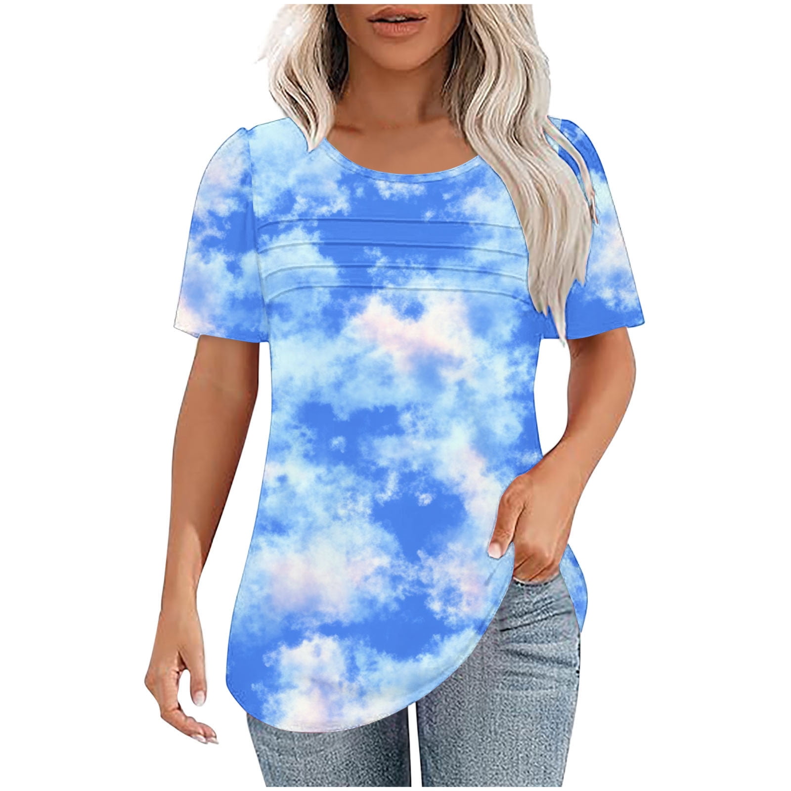 Click here for Breaise 2025 Womens Summer Tunic Tops Dressy Tie D... prices