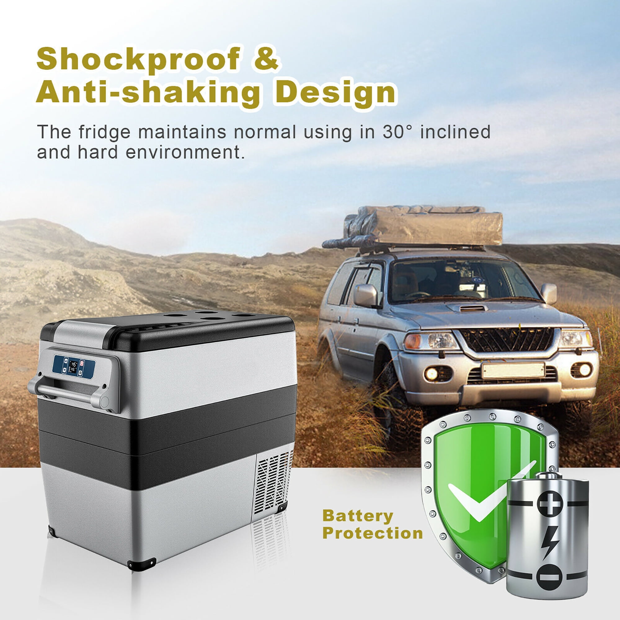 Costway Portable Compressor Car Refrigerator with Botswana | Ubuy