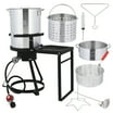 Ktaxon Propane Outdoor Fryer Kit, 30QT Aluminum Frying/Boiling Pot, 4 ...