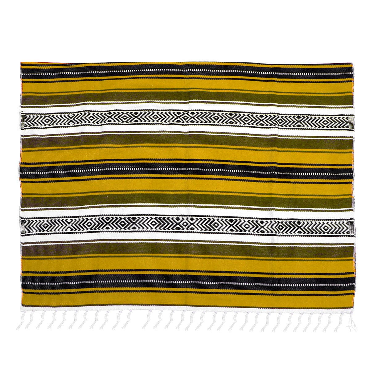 SHISUYAN Blended Mexican Blanket Yoga Mat Cape Woven Blanket for ...