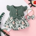 Bow Girls Dress Girl Clothes Size 6 Bodysuit Floral Romper Girls Little ...