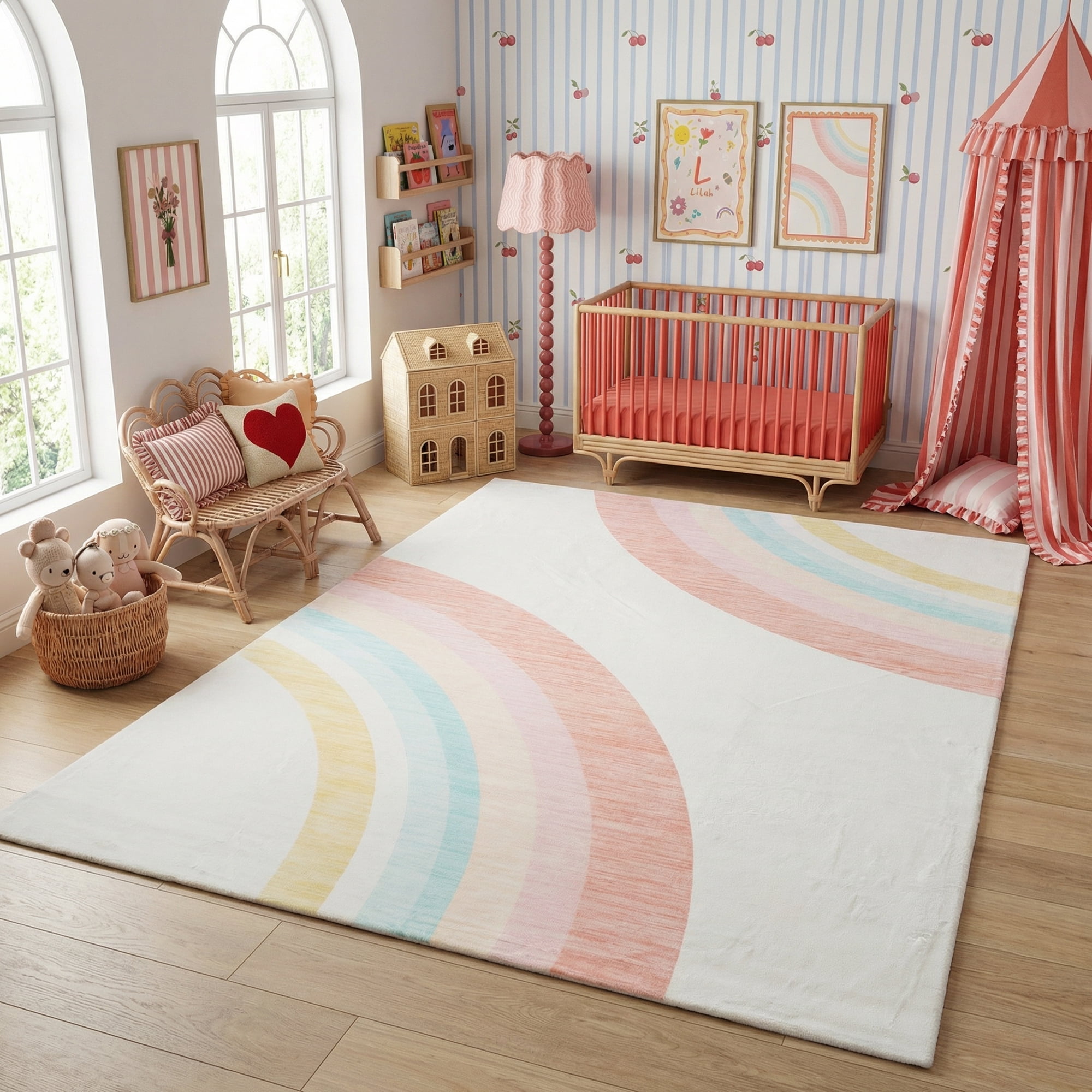 Click here for Rug Branch Kids Rainbow Soft Playmat Indoor Area R... prices