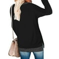 Swqzvt Womens Fall Tops Long Sleeve Shirts Crewneck Loose Casual