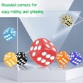 100pcs 16mm Colored Dice Set 6 Sided Opaque Dice 10 Colors for Board ...