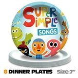 Super Simple Songs Birthday Plates Supplies Decorations Decor Backdrop ...