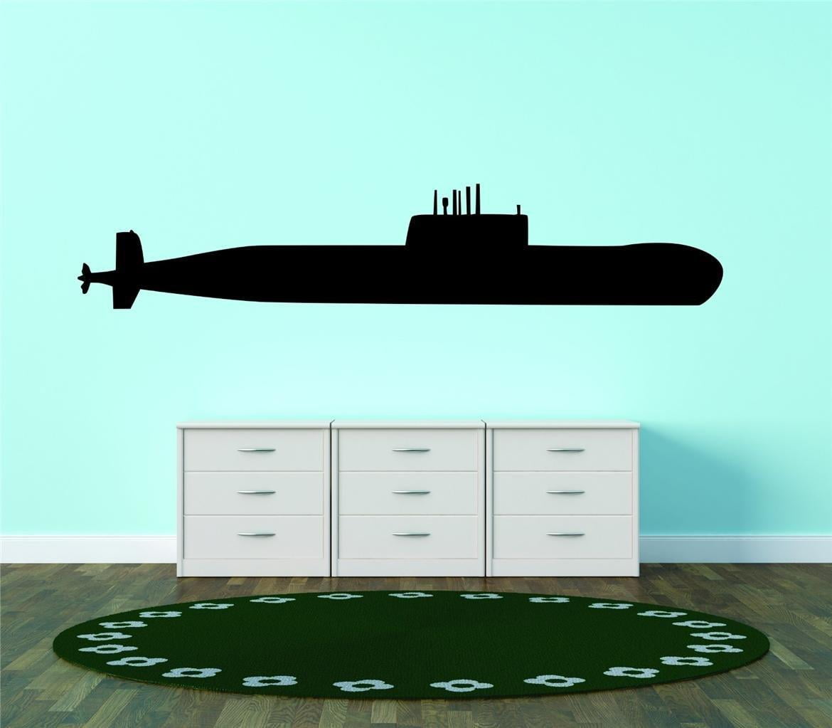 Design With Vinyl Artwork Submarine Military Underwater Ship Torpedo ...