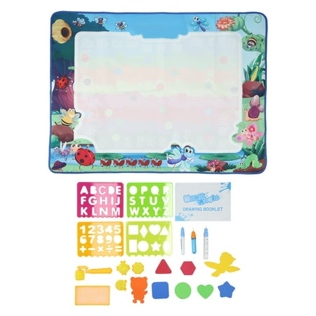 Water Drawing Mat, Number Letter Multi-Functional Cartoon Pattern Water ...