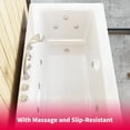 MUZZ 67" Whirlpool Air Massage Bathtub,Rectangular Water Jets Bath ...