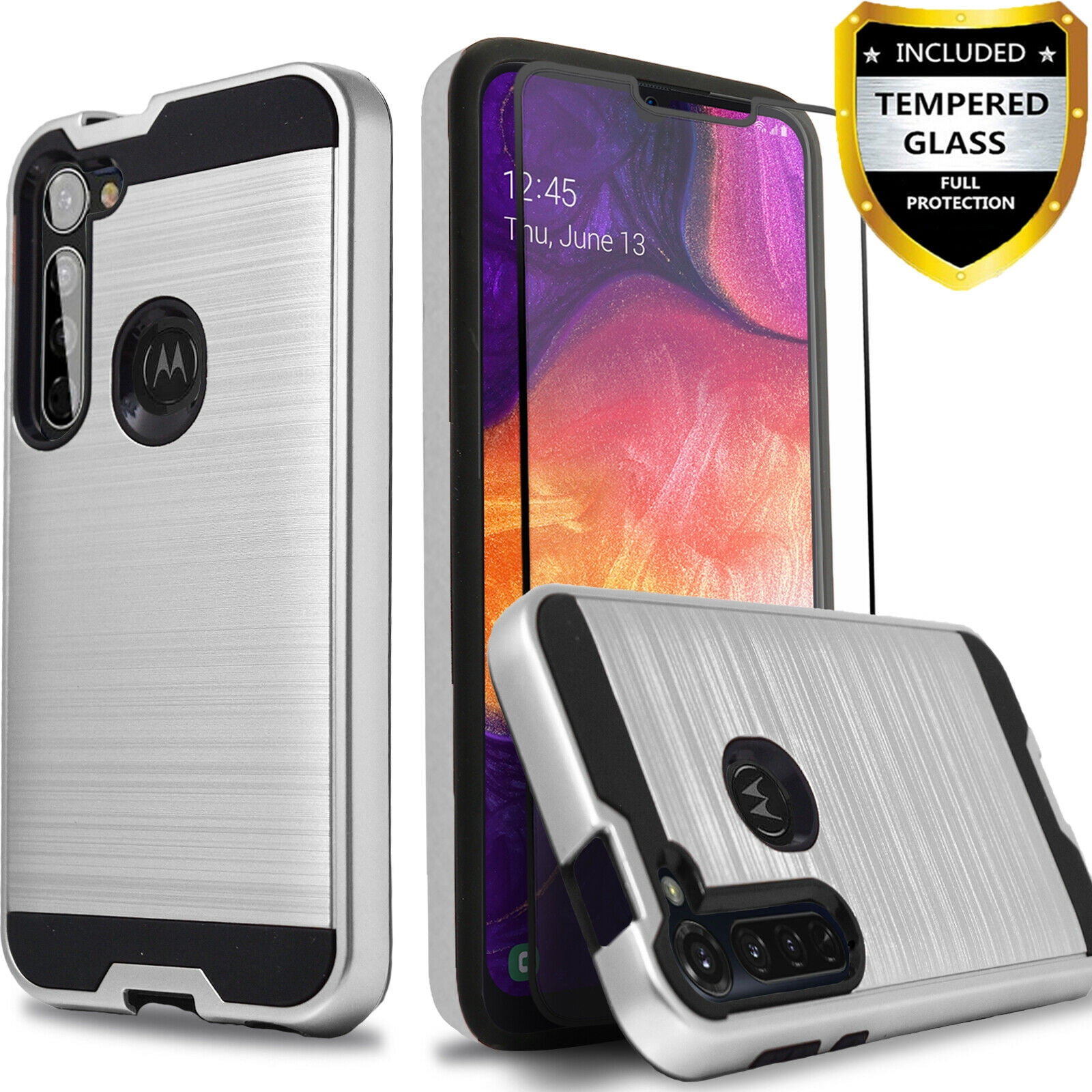 Motorola Moto G Power Phone Case, 2-Piece Style Hybrid Shockproof Hard ...