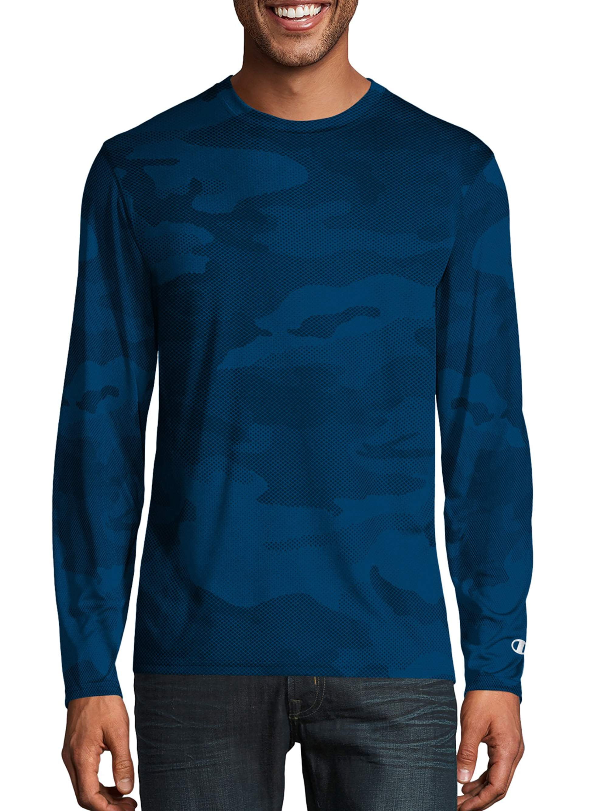 Champion Men's Long Sleeve Performance T-Shirt, up to Size 3XL ...