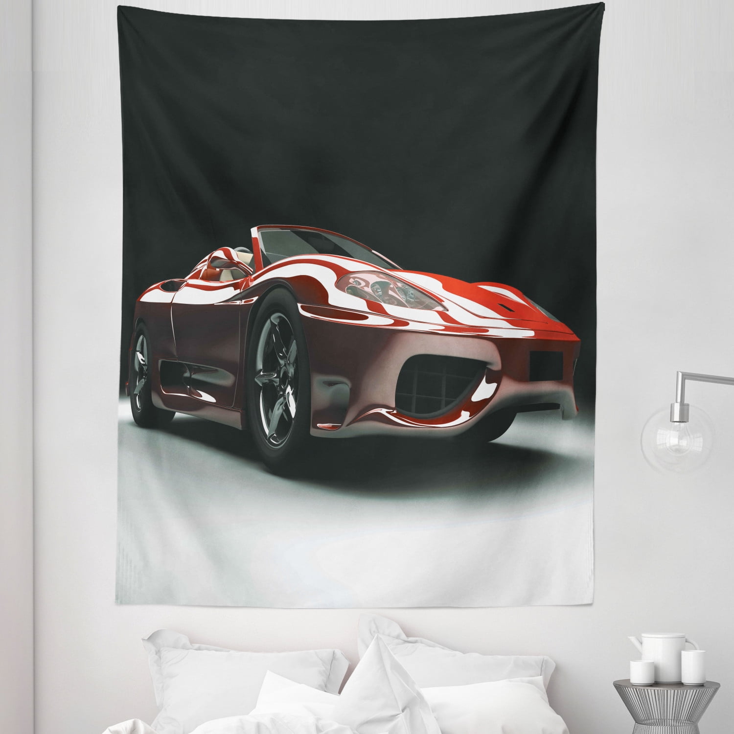Cars Tapestry, Automotive Industry Theme Powerful Engine Fast ...