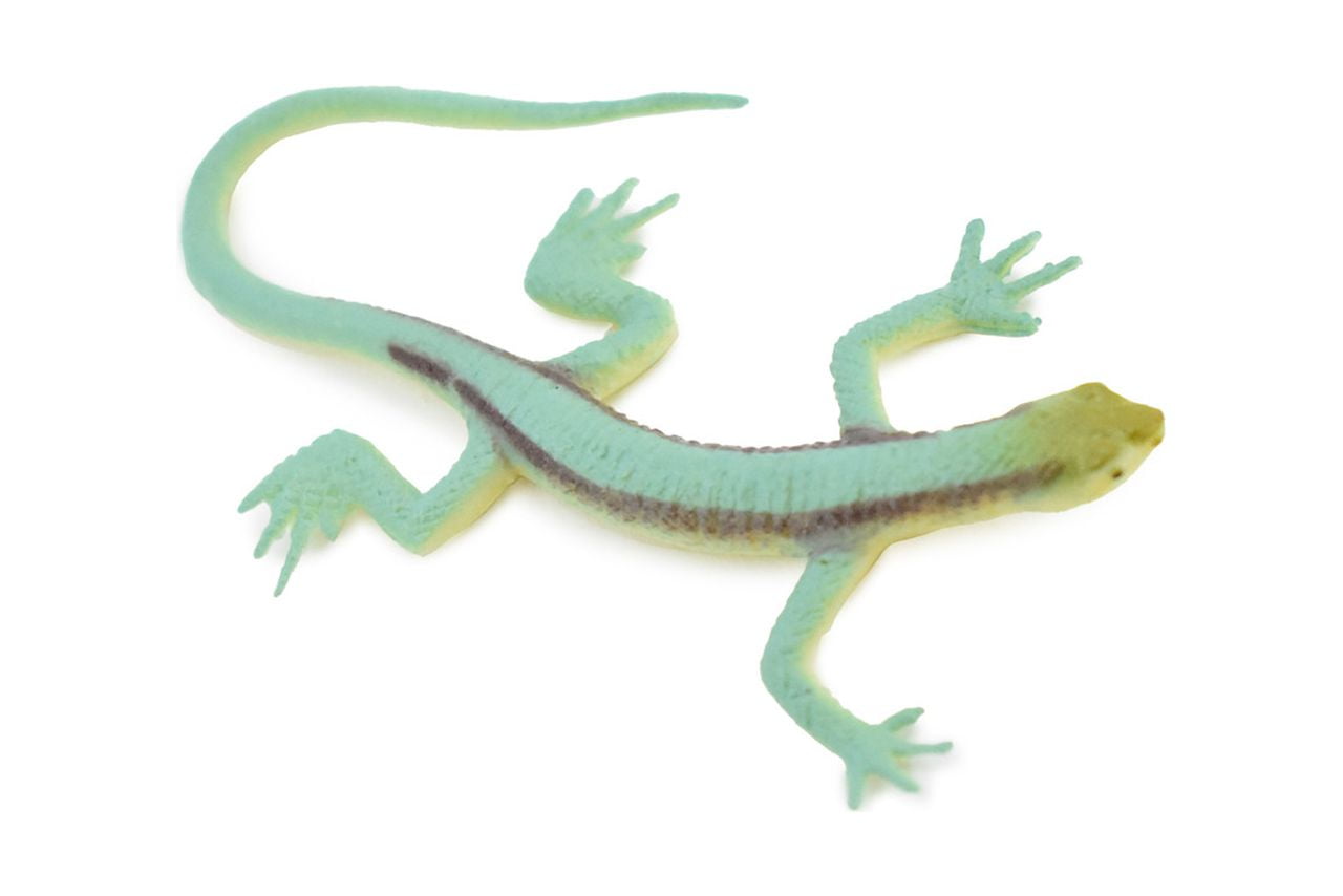 Lizard, Blue Striped Lizard , Rubber Reptile Toy, Realistic Figure ...