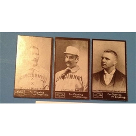 1895 Mayo Cut Plug Reprint Cincinnati Reds Team Set 3 Cards Near NM-MT ...
