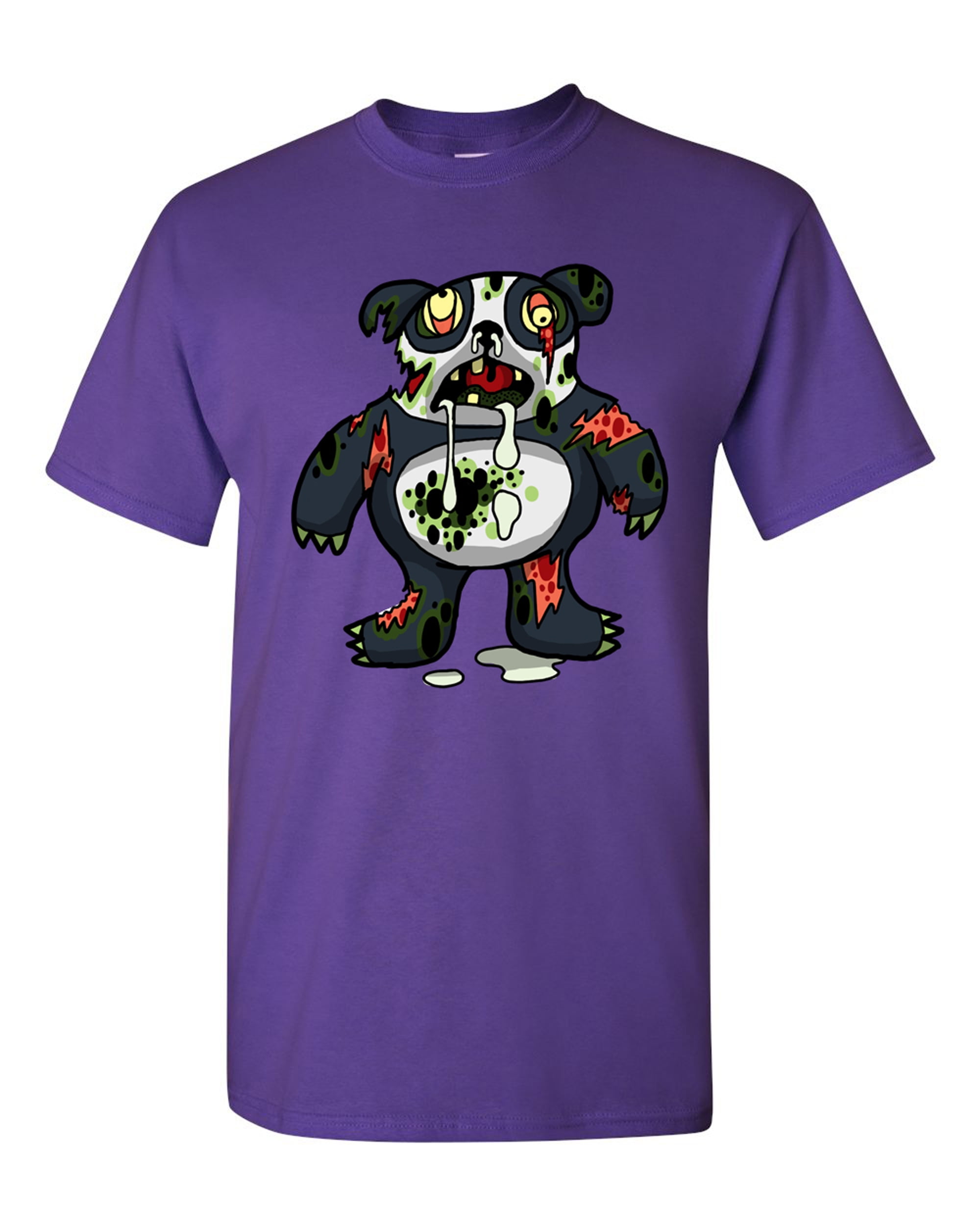 City Shirts - Zombie Panda Undead Animals Adult DT T-Shirt Tee ...