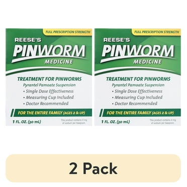 (2 pack) Reese's Pinworm Medicine, 1 fl oz. - Walmart.com