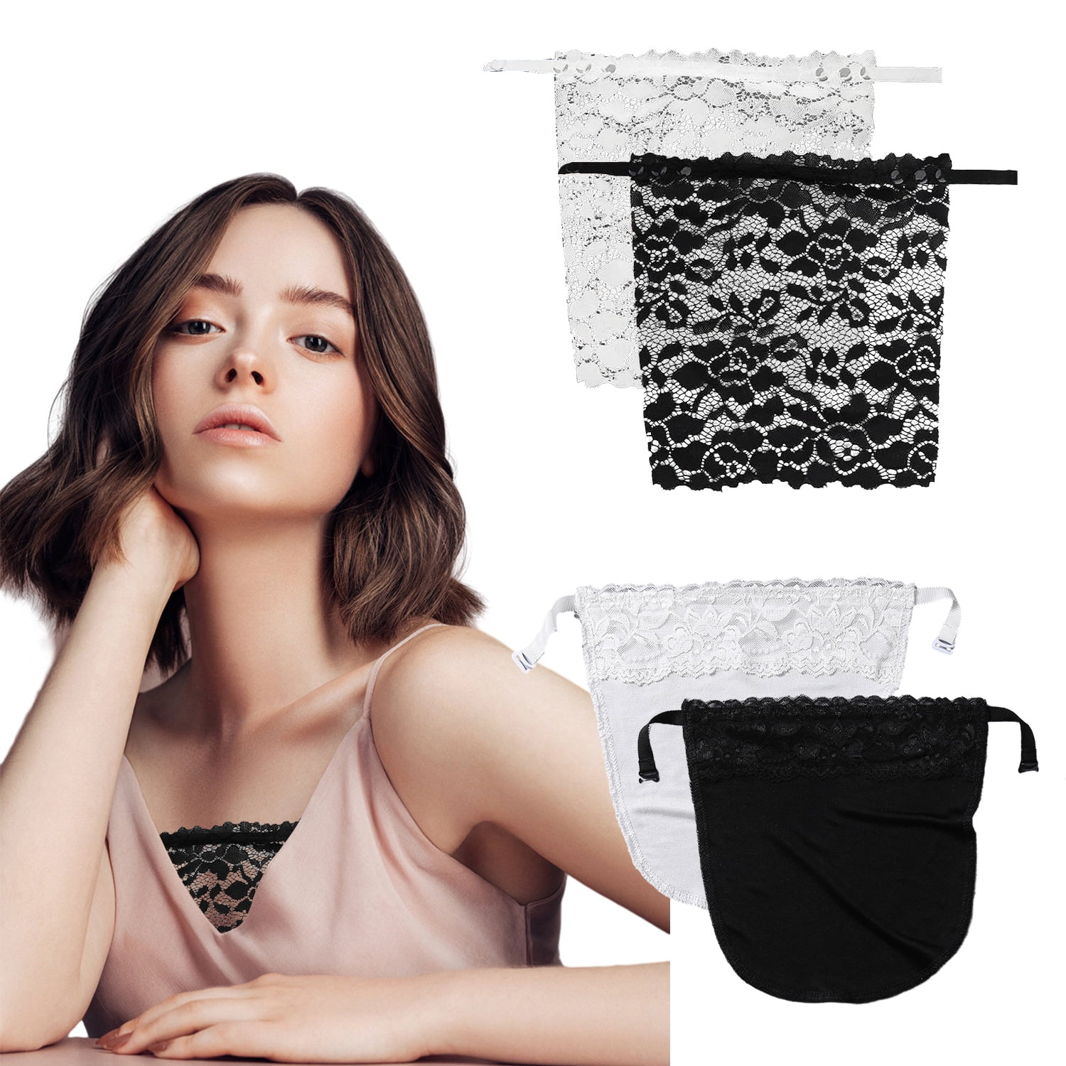 Click here for Hydtms 4 Pcs Lace Anti Peep Privacy Invisible Bra... prices