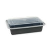 Pactiv PWP APET Plastic Cake Container Black/Clear, 7.75" Diameter ...
