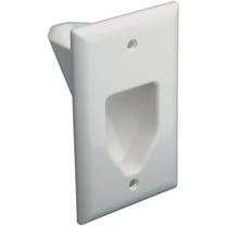 Monoprice Recessed Low Voltage Cable Wall Plate With Recessed Power ...