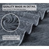 "Jessy Home Microfiber Big Set - 4 Pack Dark Gray Oversized Plush Bath ...