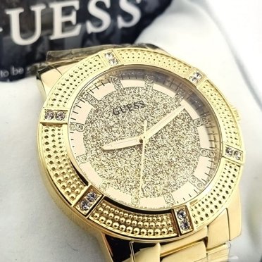 GUESS GOLD TONE CASE GOLD TONE STAINLESS STEEL WATCH U1295L2 - Walmart.com
